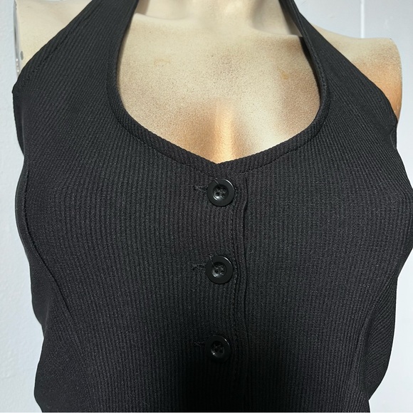 Express | Tops | Vintage Stretchy Black Halter Top | Poshmark